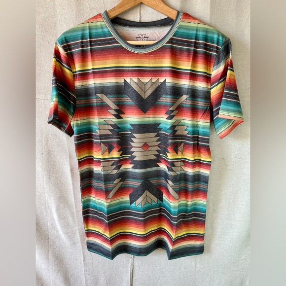 Crazy Train | Tops | Serape Aztec Tee | Poshmark